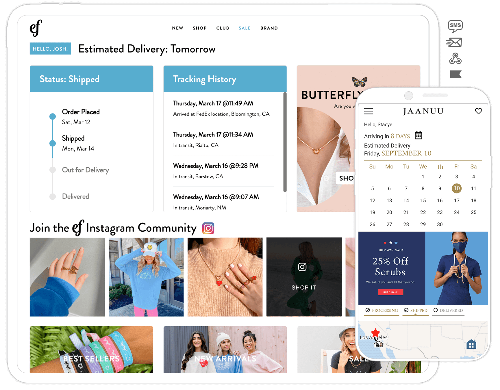 Branded Tracking Page - WISMOlabs